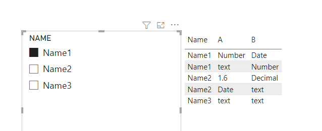 Filter/Display the "column headers" of Table1 base... - Microsoft ...