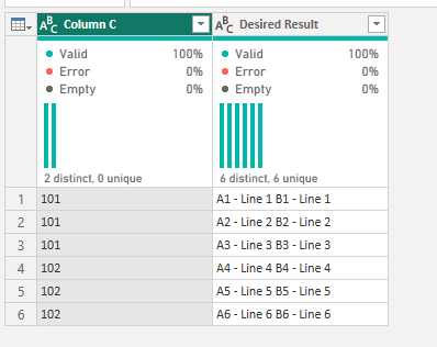Solved: Joining and Splitting Cells with Multiple Lines - Microsoft Fabric Community