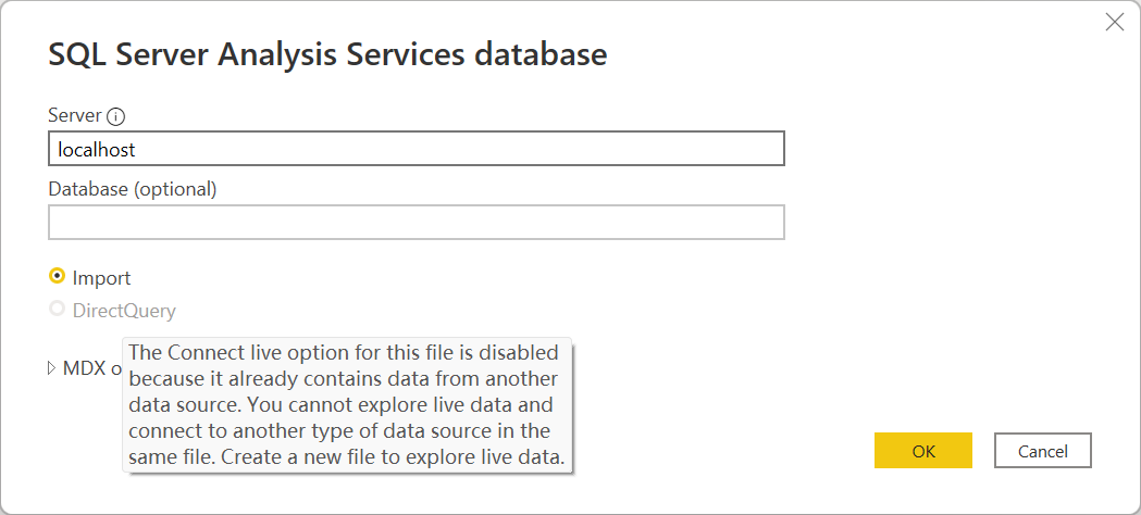 Couldn't connect to SQL Server Analysis Services d... - Microsoft ...