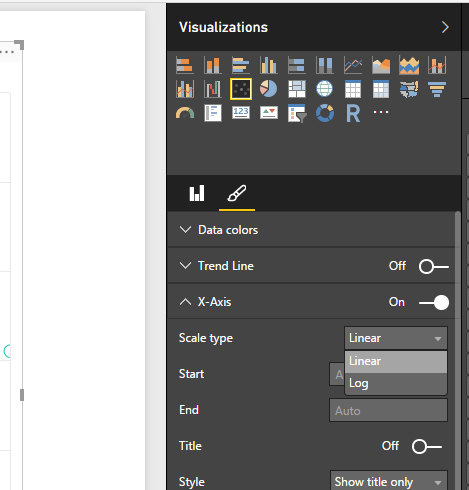 Logarithmic scaled scatter chart? - Page 2 - Microsoft Fabric Community