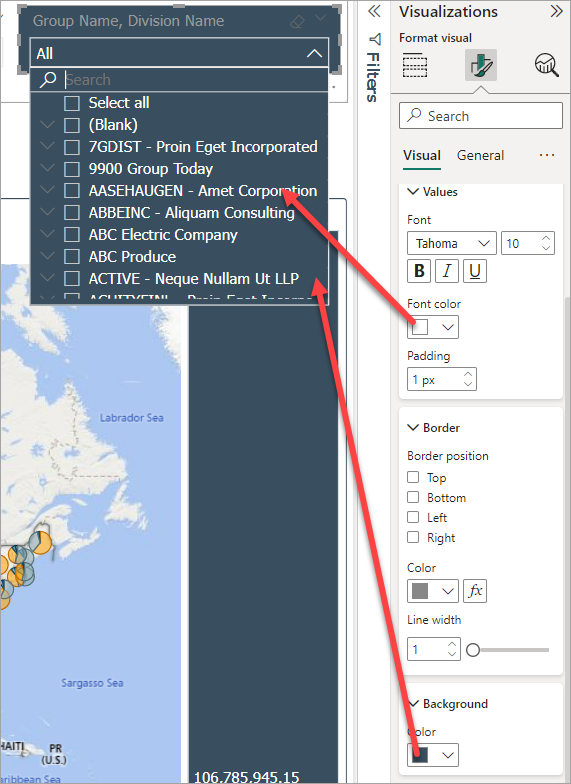 How to only change text color of first item in Dro... - Microsoft ...