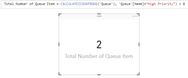Solved: Re: How to show total number of queue items based ...