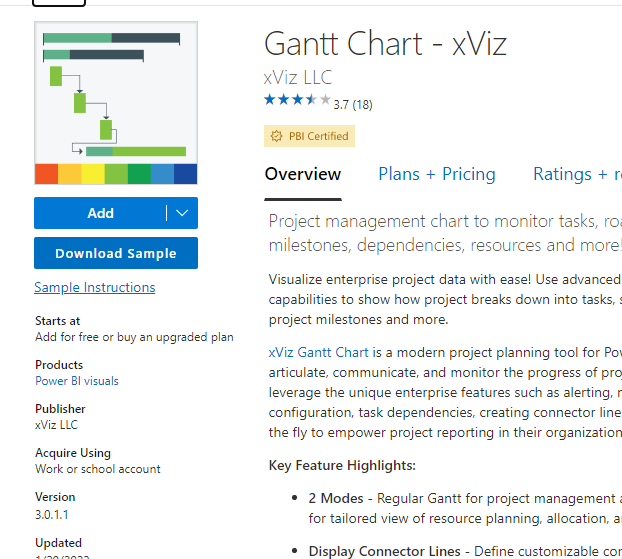Gantt Chart 2.2.3 visual bug - Microsoft Fabric Community