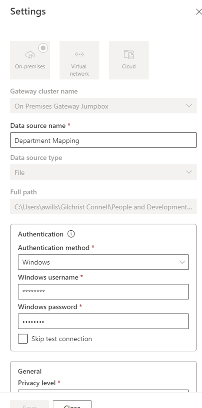 On Premises Gateway - Windows Password Change - Microsoft Fabric Community