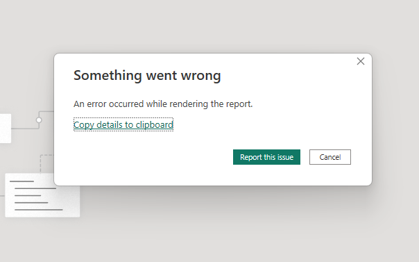 Model View is blank (direct query mode) - Microsoft Fabric Community