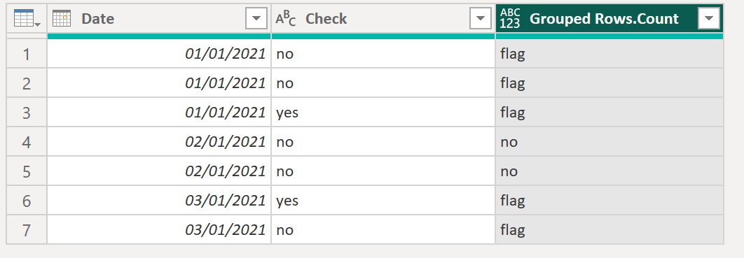 Solved: Set another column to "flag" if the specific value ...