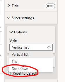 Solved: Turning slicers into dropdowns on the free PowerB... - Microsoft Fabric Community