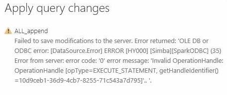Solved: yet another "failed to save modifications to the s ...
