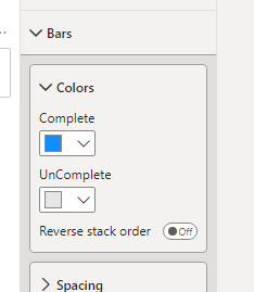 Bar charts filled with percentage - Microsoft Fabric Community