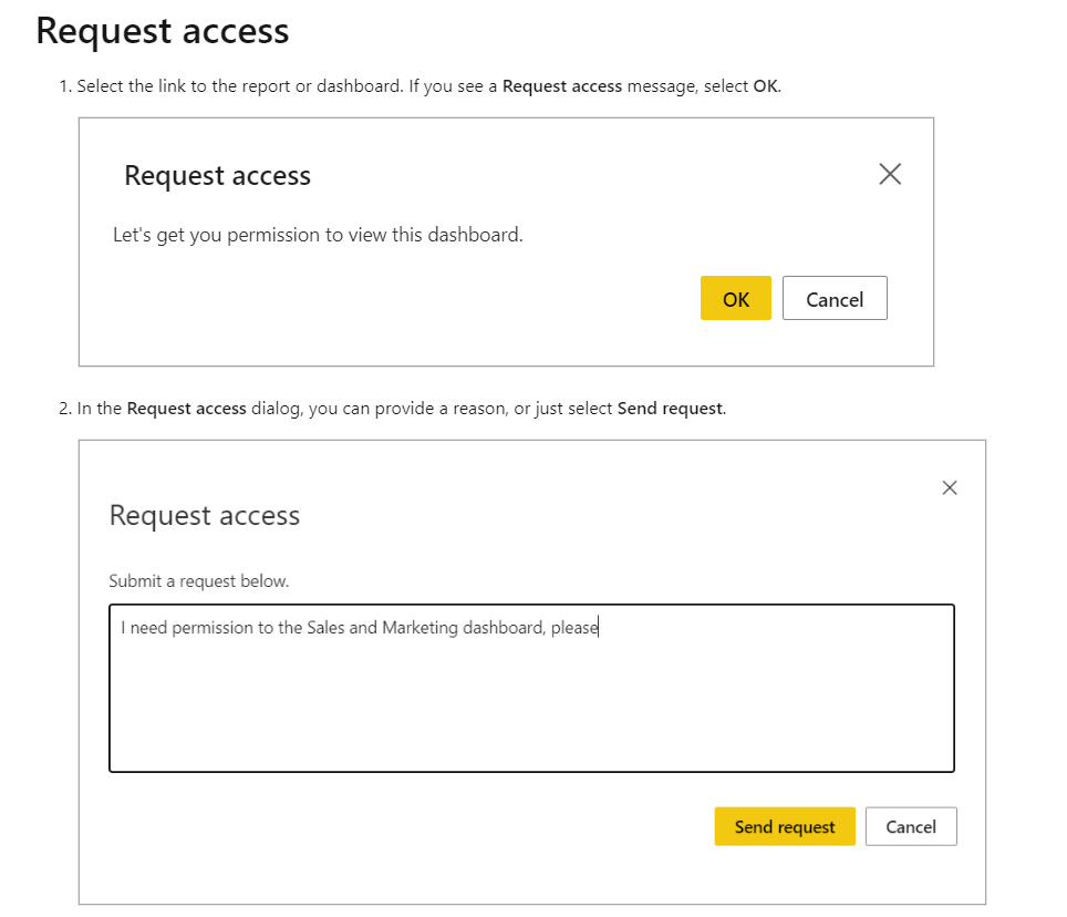 users unable to get the request access dailog box ... - Microsoft ...