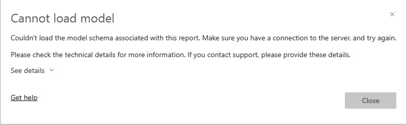 Cannot Load Model - Microsoft Fabric Community