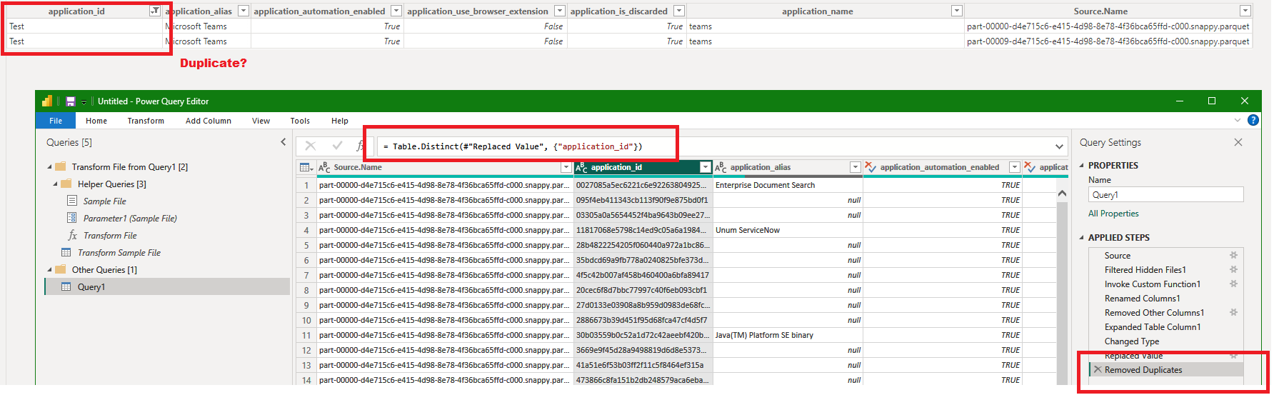 Power BI Issue related to Duplicate Entries - Microsoft Fabric Community