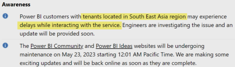 Power BI Error web page - Microsoft Fabric Community