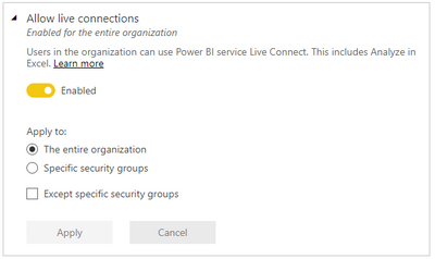 Solved: Live connection unavailable - Microsoft Fabric Community