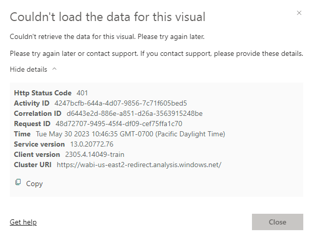 HTTP 401 Error on Composite Model Dataset with RLS - Microsoft Fabric ...