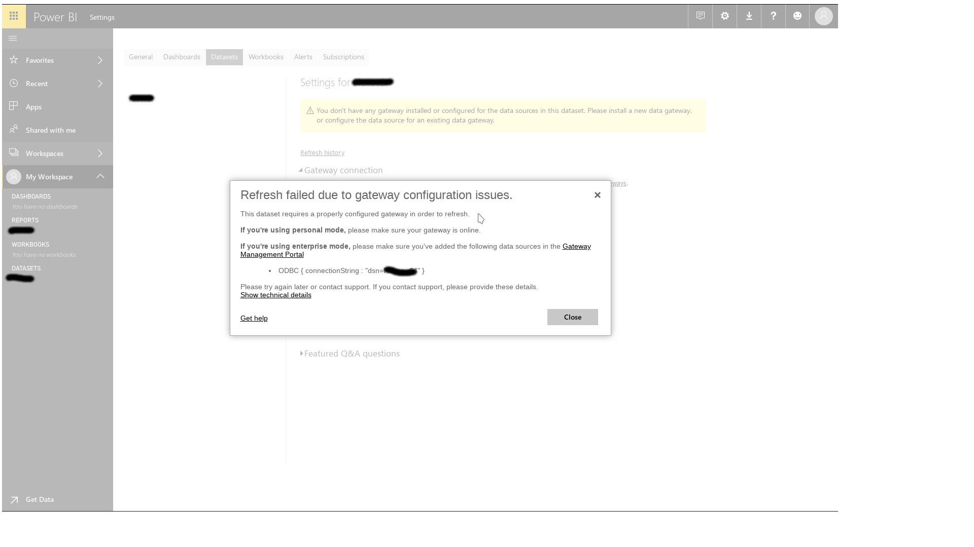 Solved: On-premises Gateway - Refresh data - Microsoft Fabric Community