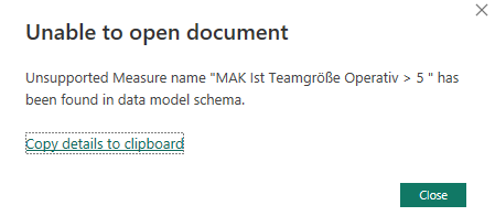 Developer Mode .pbip - Unable to open document - U... - Microsoft ...