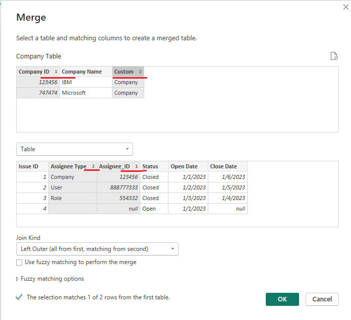 Compiling data from various criteria (two columns) - Microsoft Fabric ...