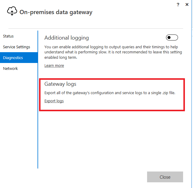 Solved: Missing log files from On-Premises Data Gateway - Microsoft ...