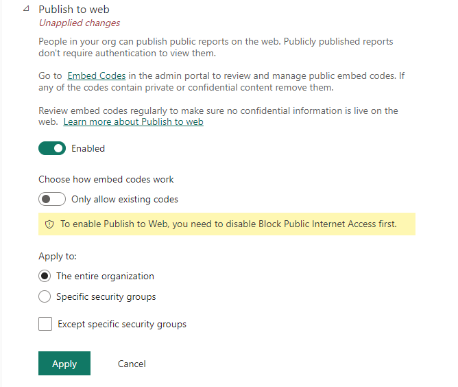 Solved: How to disable Block Public Internet Access ? - Microsoft ...