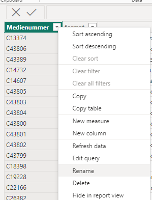 Renaming columns cause error - Microsoft Fabric Community