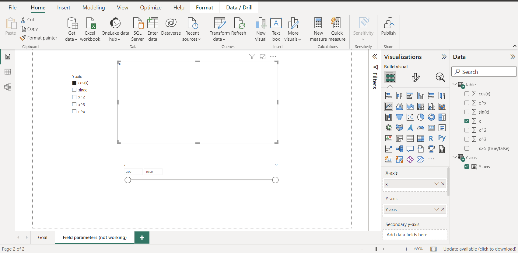 How to switch columns in line charts (field parame... - Microsoft ...
