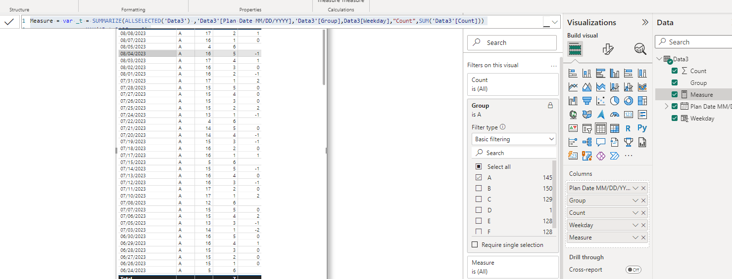 Value Difference Between 2 Consecutive Dates - Microsoft Fabric Community