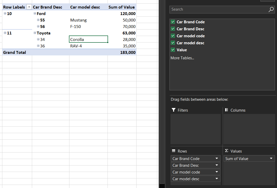 Combine stepped layout with no stepped layout - Microsoft Fabric Community