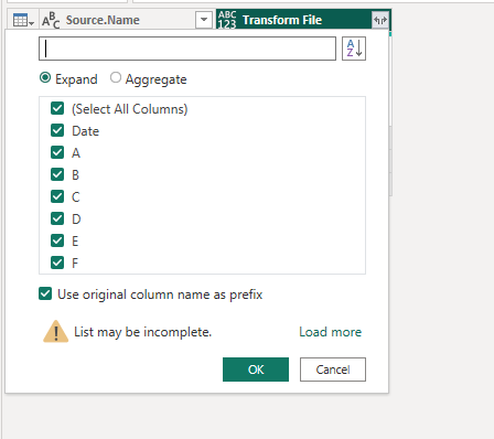 How can i change first row to headers before combi... - Microsoft ...