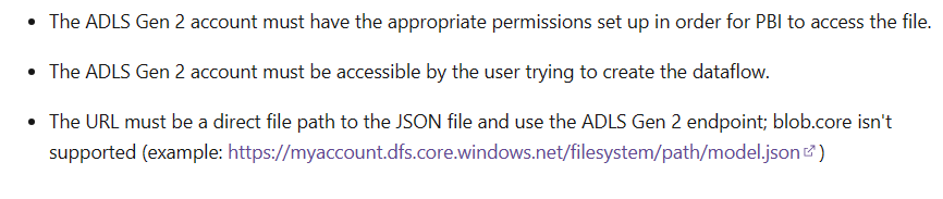 Dataflow: Attach CDM folder - Button disabled - Microsoft Fabric Community