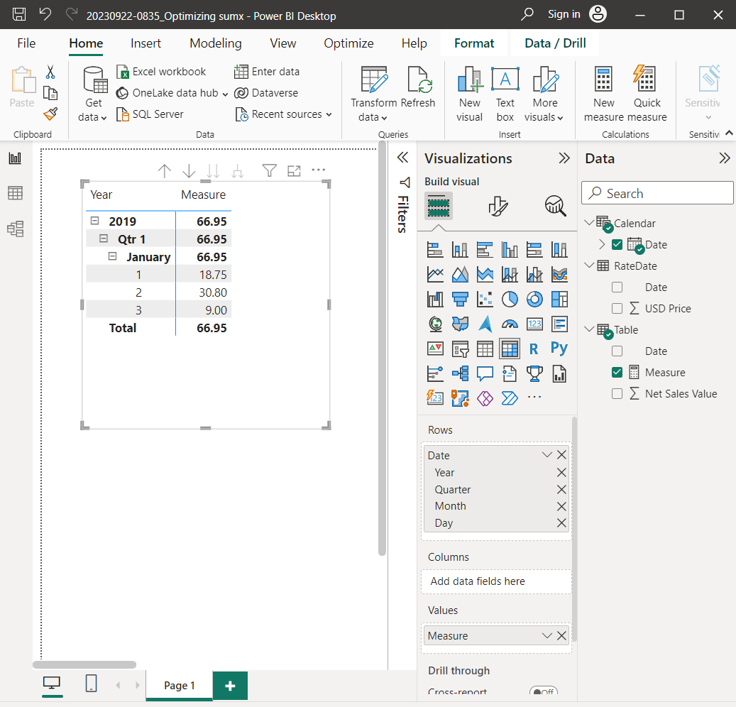 Optimizing sumx - Microsoft Fabric Community