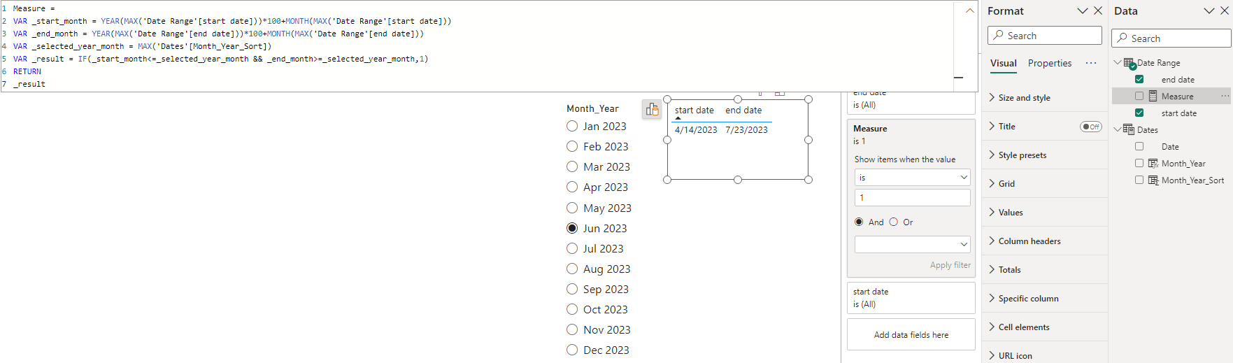 Solved: Use a filter to identify all months with dates inb ...