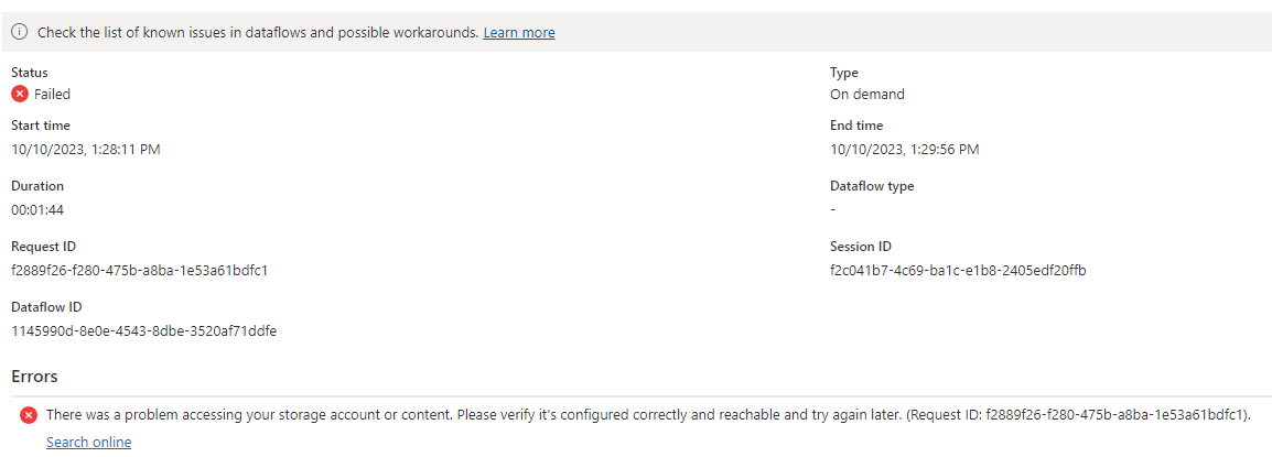 Unknow Server Error HTTP Response Code 429 - Microsoft Fabric Community