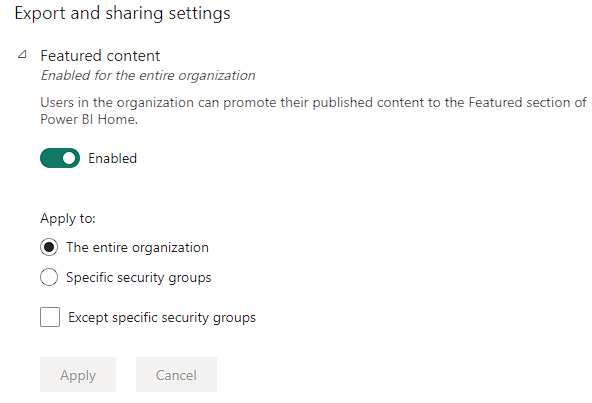 PBI Landing Page is a Premium Workspace and not "H... - Microsoft ...