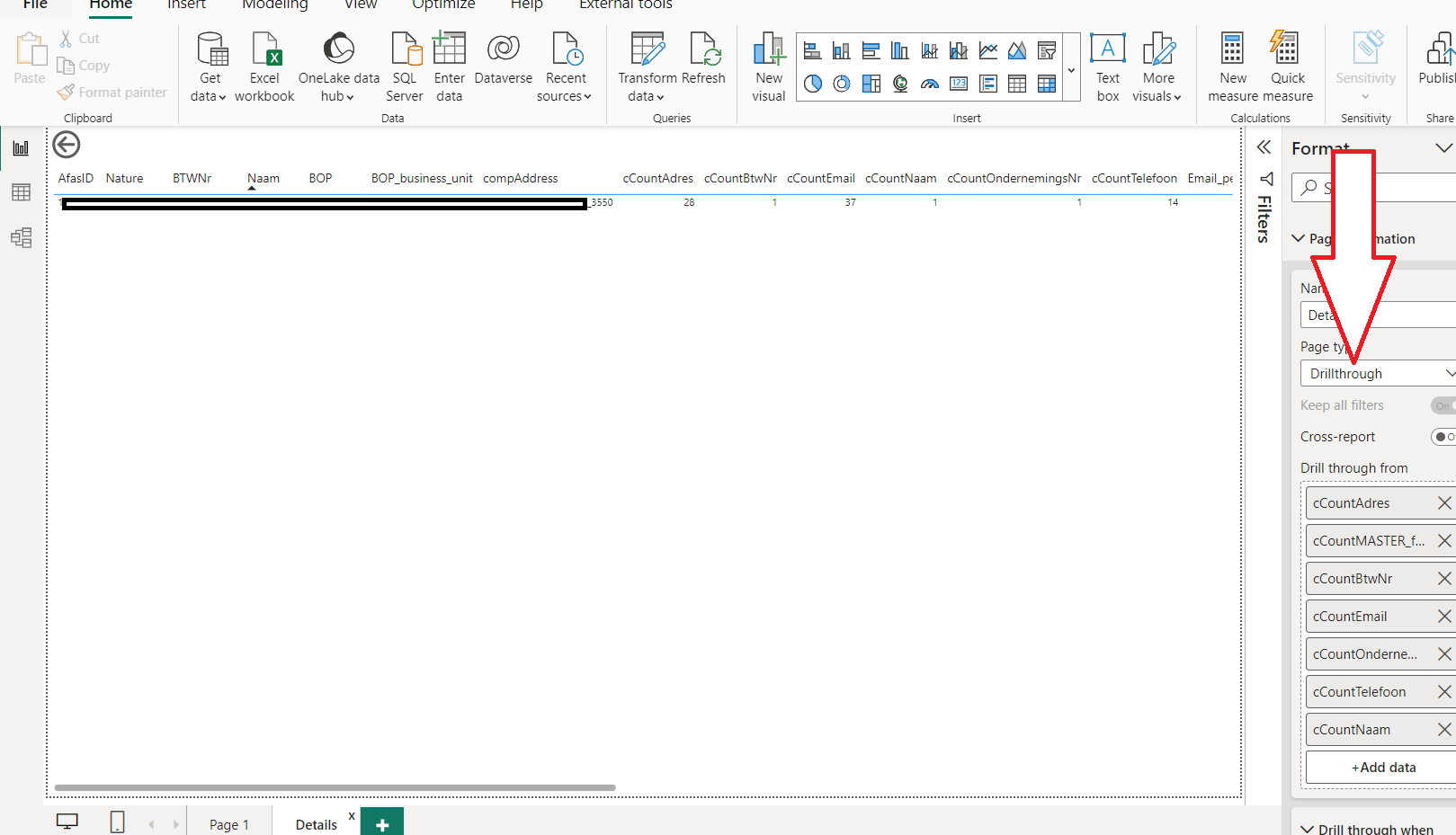 custom drill-down issue (returns 1 row instead of ... - Microsoft Fabric Community