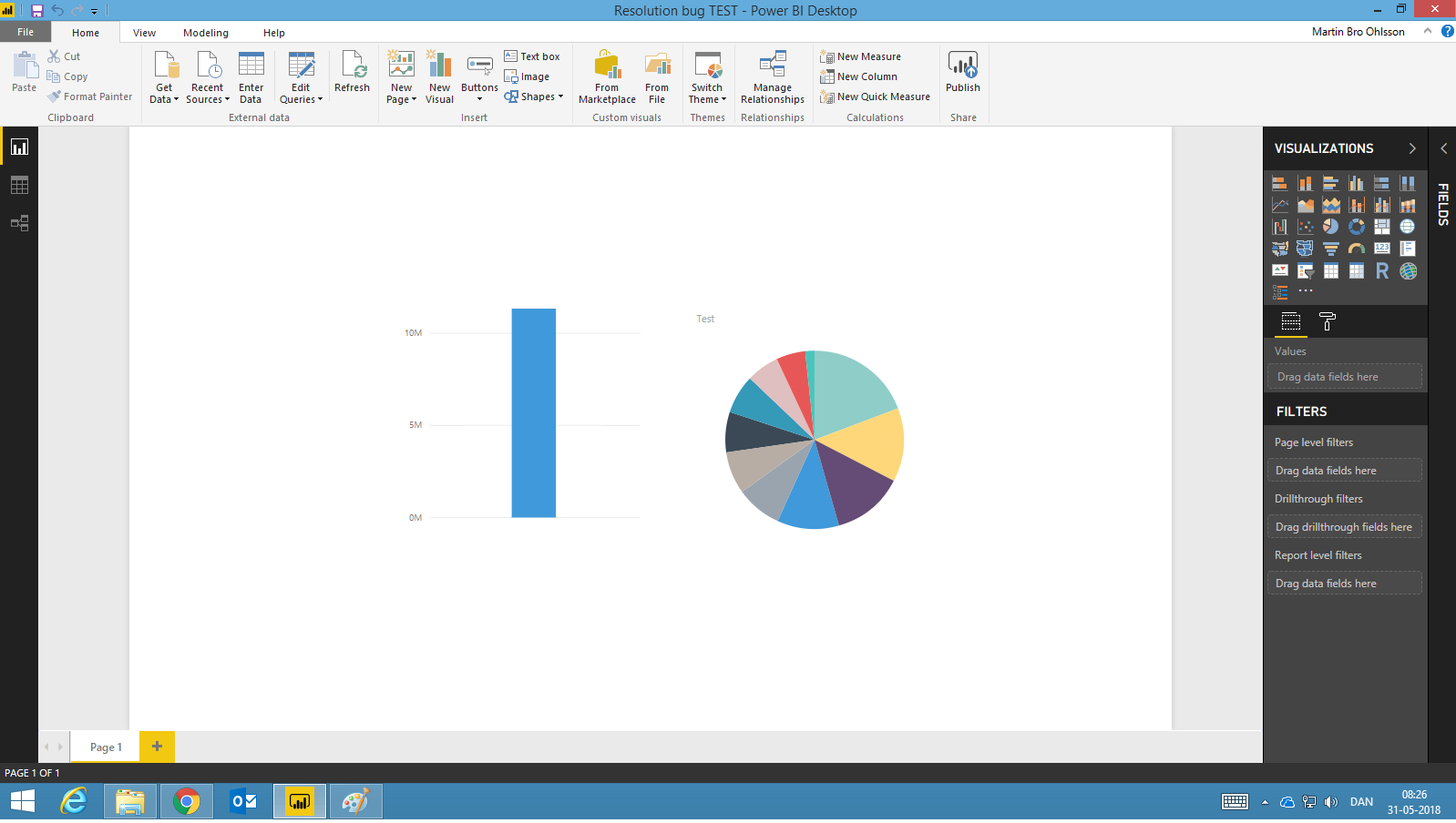 Power BI Desktop resolution bug (laptop vs docking... - Microsoft ...