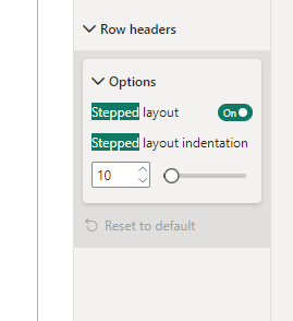 matrix visual without merging in stepped layout - Microsoft Fabric ...
