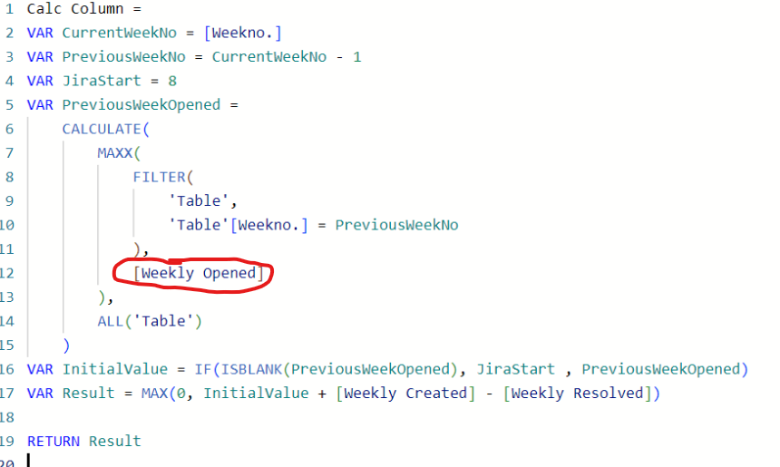 how to create a column with excel wired formula in... - Microsoft ...