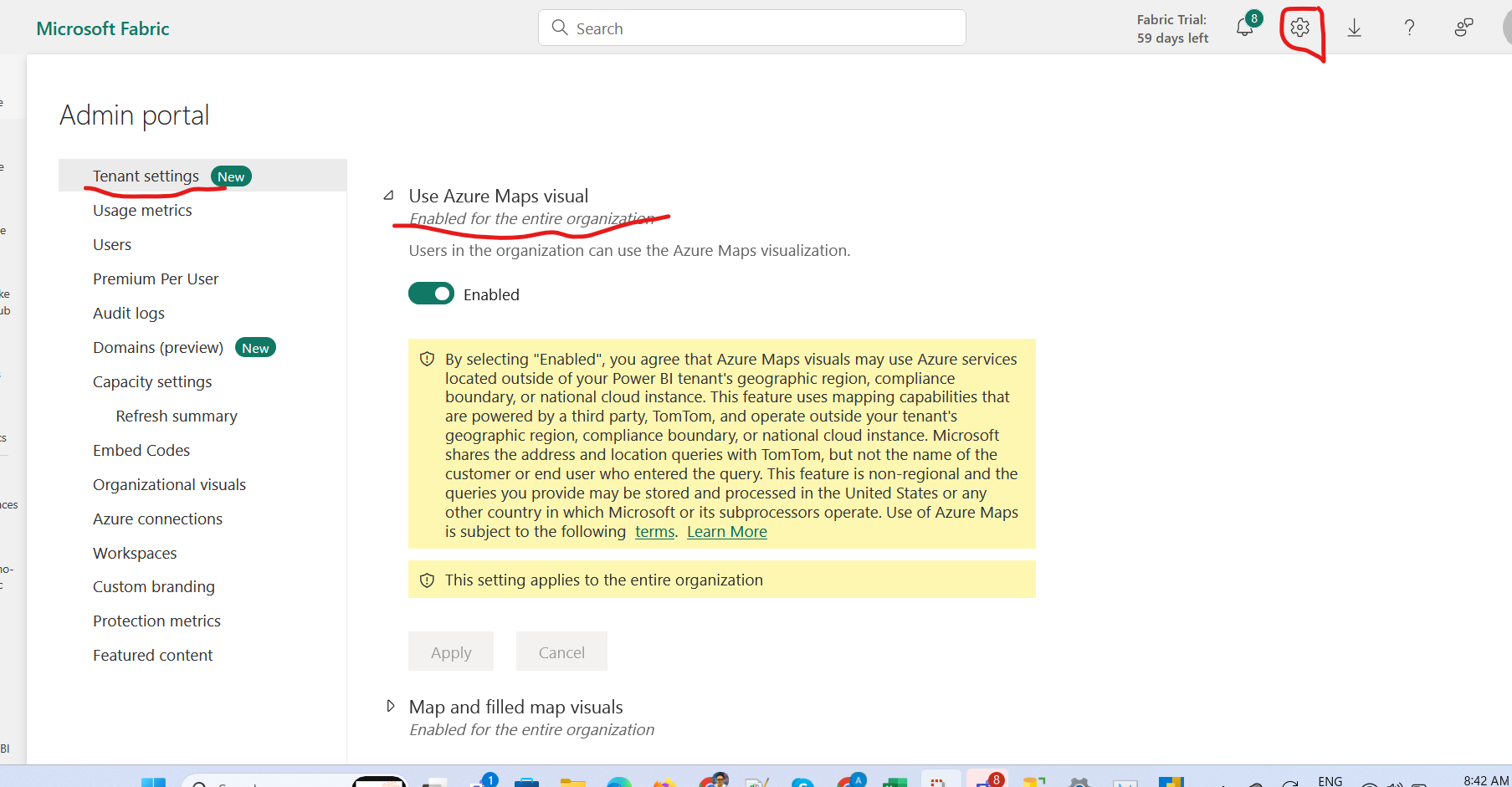 Sign In for Azure Maps Visual - Microsoft Fabric Community